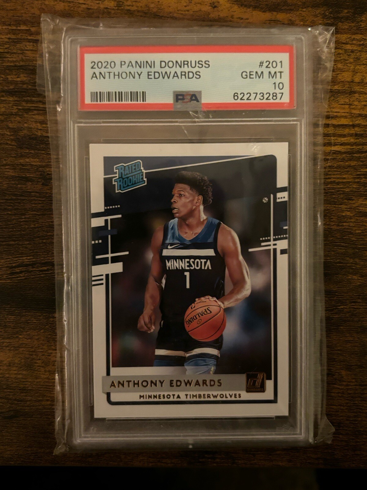 anthony edwards rookie card panini donruss psa 10 | eBay