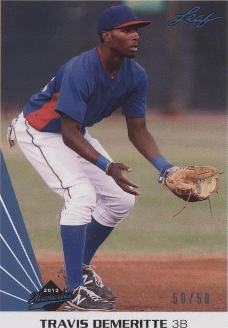 2013 Leaf Memories - Travis Demeritte #B-TD1 Blue /50 (RC) for sale ...