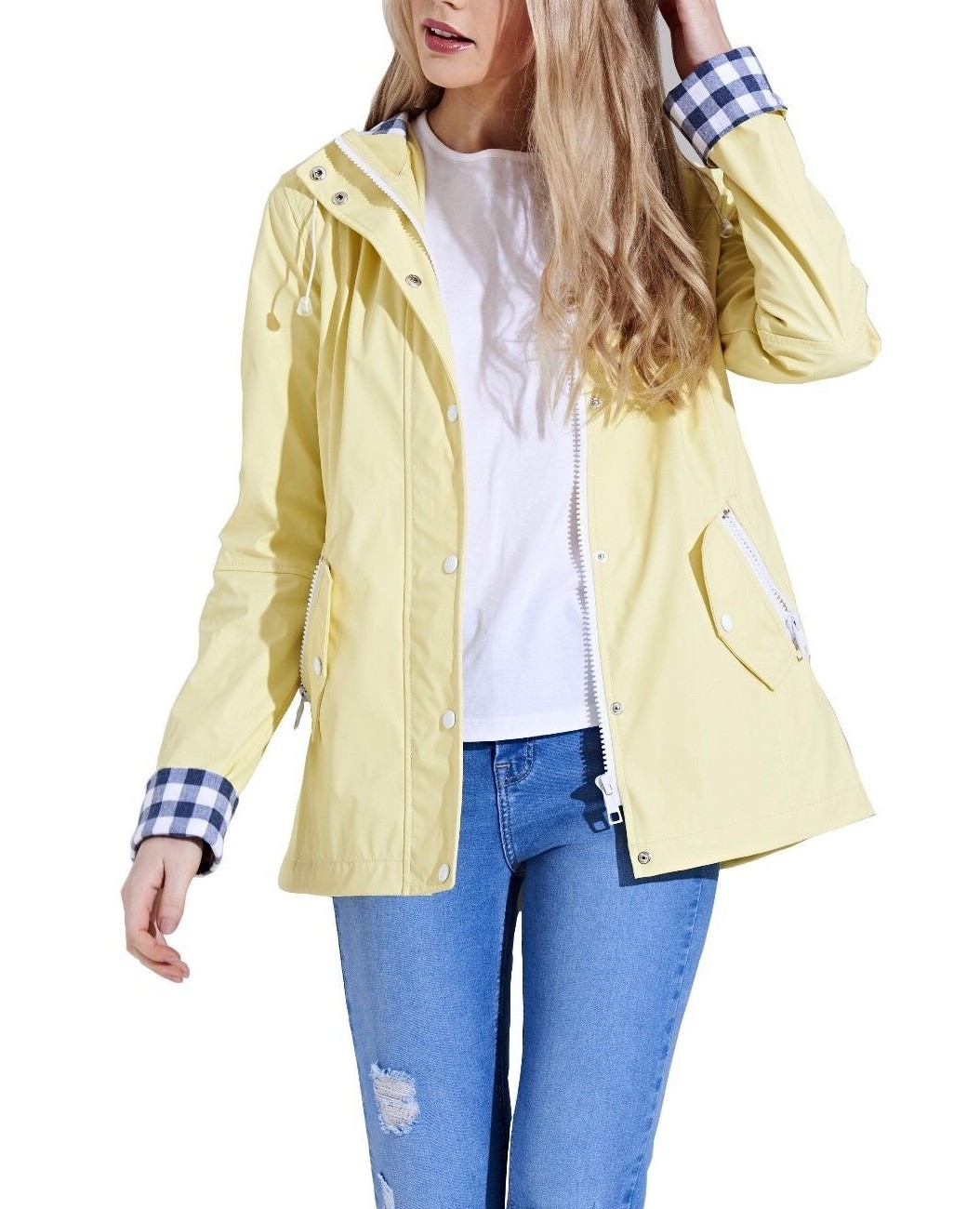 Hooded Kimmy Mac In Two Colours Yellow And Pink In Sizes 8 10 12 14 16 ...