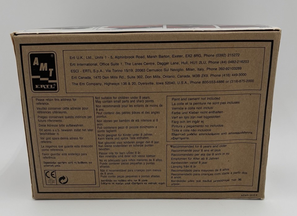 AMT ERTL 1993 Ford Ranger Splash 1/25 Model Kit #8944 -OPEN BOX | eBay