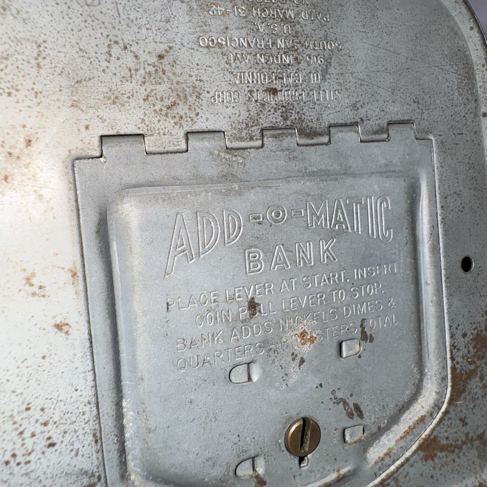 3 Vintage Add-A-Coin / Add-O-Matic Banks Bay View Federal Provident ...