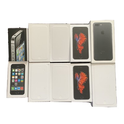 LOT Of (10) Apple iPhone Boxes 4 5S 6 6S 6 Plus 7 Plus Empty Box Only ...
