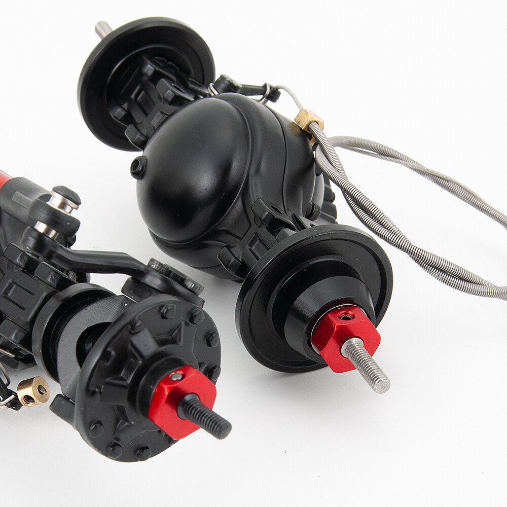 CNC Metal Alloy Front Rear Axle Differential for Tamiya 1/14 RC Trailer ...