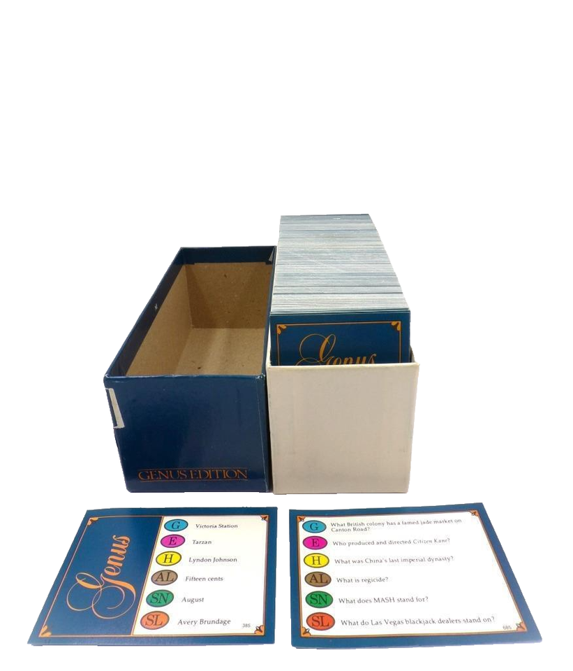 Trivial Pursuit Original Genus Edition extra Cards - 1 box | eBay