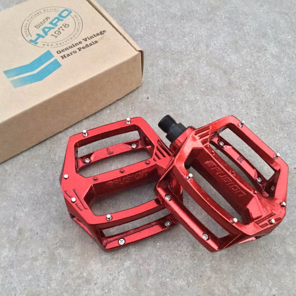 HARO FUSION PEDALS 9/16 FOR 3 PC CRANKS BMX BIKE BICYCLE PEDAL GT SE ...