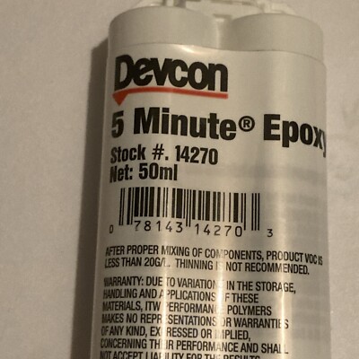 Devcon Epoxy Adhesive 5-Minute Epoxy 50 ml Dual-Cartridge 14270 | eBay