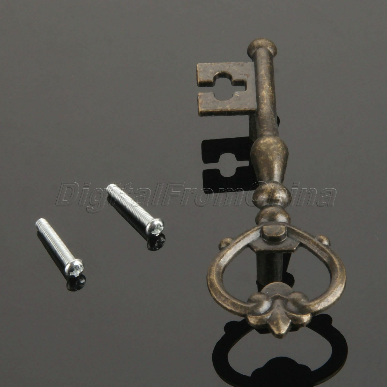 Creative Key Style Antique Bronze Pull Handles for Kitchen Cupboard ...