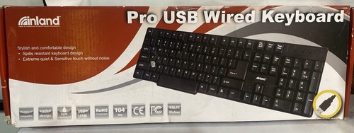 Inland Pro USB Standard Wired Keyboard 104 Keys. E11 | eBay