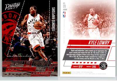 Kyle Lowry 2016-17 Prestige Inside the Numbers #20 Raptors Heat | eBay