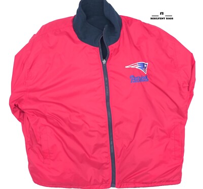 Vintage NFL New England Patriots Pro Player Reversible Jacket Size XXL ...