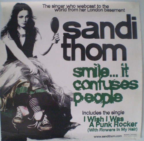SANDI THOM - 2006 - AUSTRALIAN PROMO POSTER - "SMILE...IT CONFUSES ...