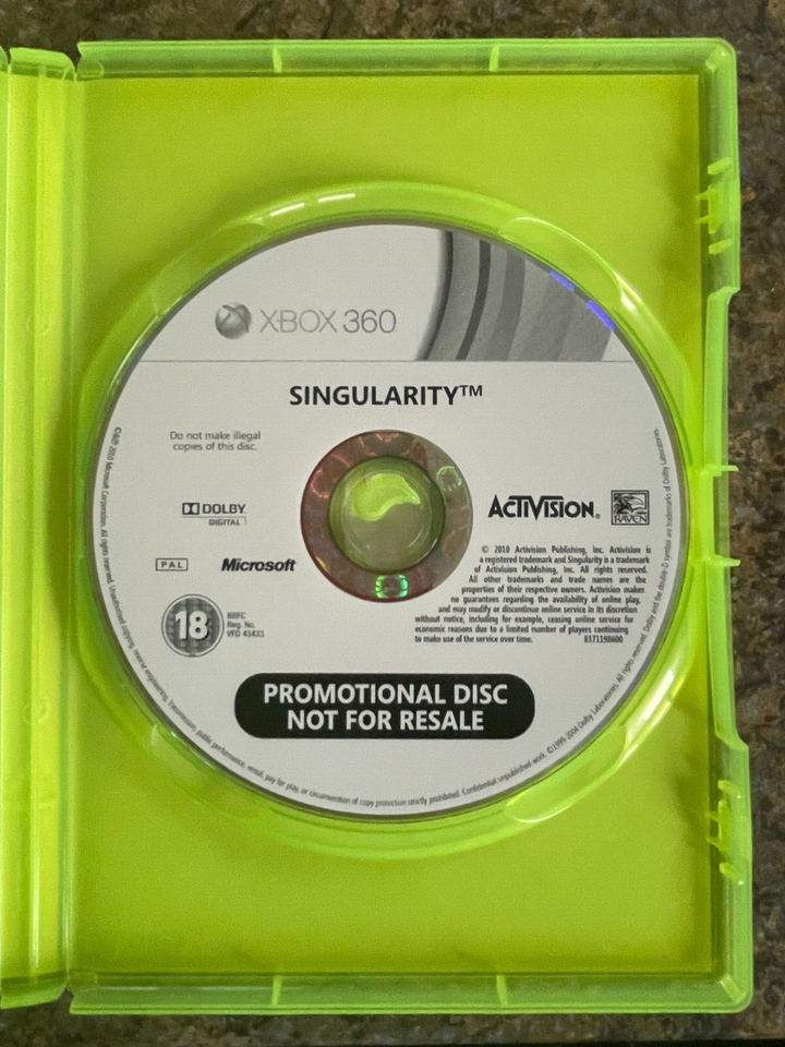 Singularity promotional copy Xbox 360 | eBay