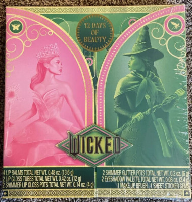 Wicked The Movie Cosmetic Advent Calendar 12 Days of Beauty Wizard of ...