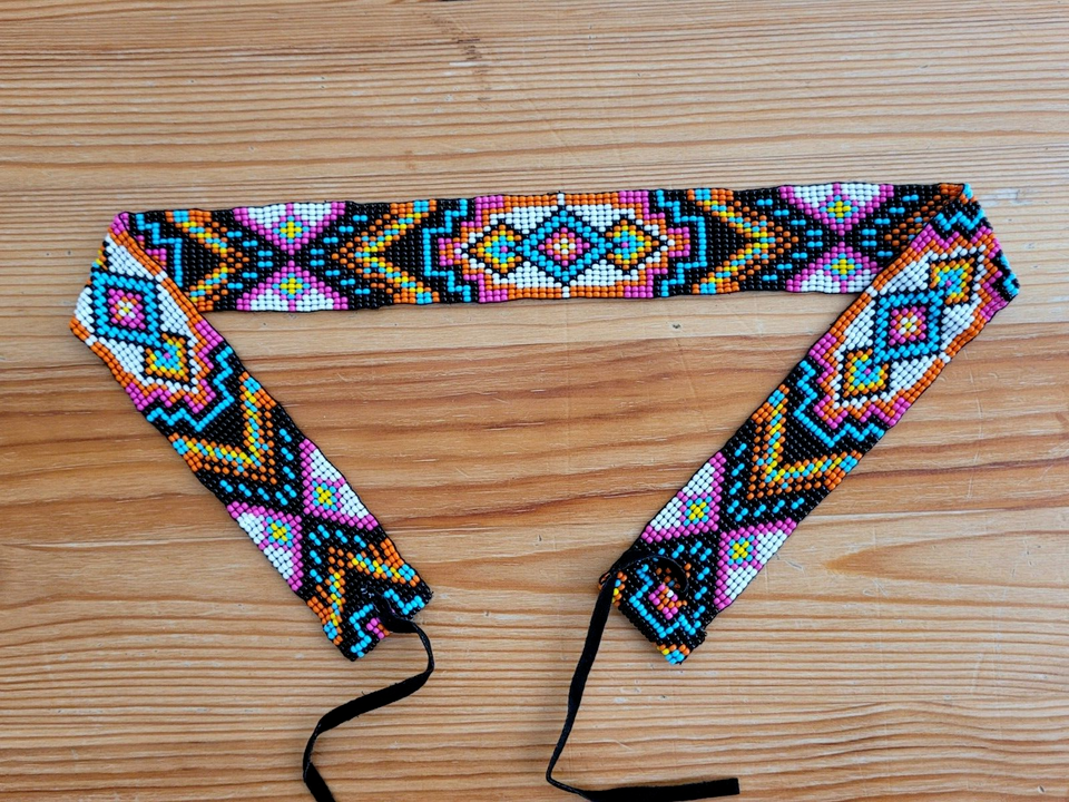 Native American BILLY JACK REPLICA BEADED HATBAND/INDIAN JOE ROUND DOME ...