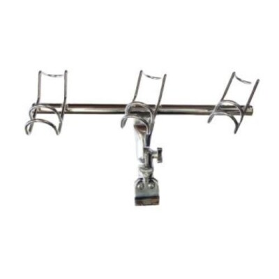 SS 316 3-way Adjustable Rail Mount Rod Holder with rotates 360° both ...