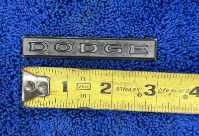 Vintage Dodge Emblem - Script Badge Nameplate Dodge Metal Chrome | eBay