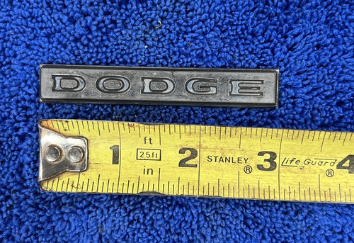 Vintage Dodge Emblem - Script Badge Nameplate Dodge Metal Chrome | eBay