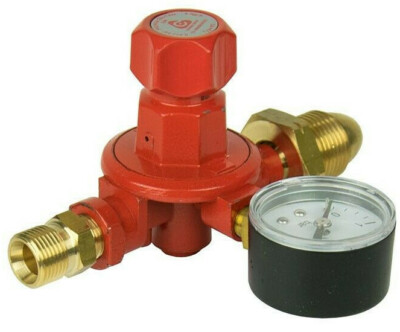RECA - Blow Torch 0.5-2 Bar Propane Gas Regulator with Gauge 3/8in LH ...