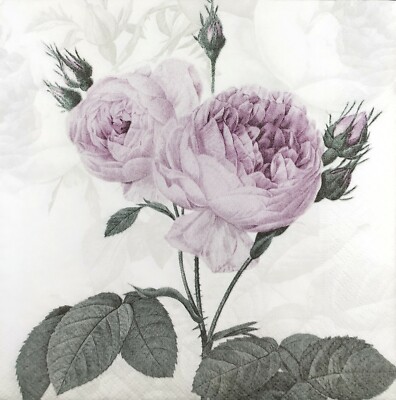 N758# 3 x Single Paper Napkins For Decoupage Sagen Vintage Pink Roses ...