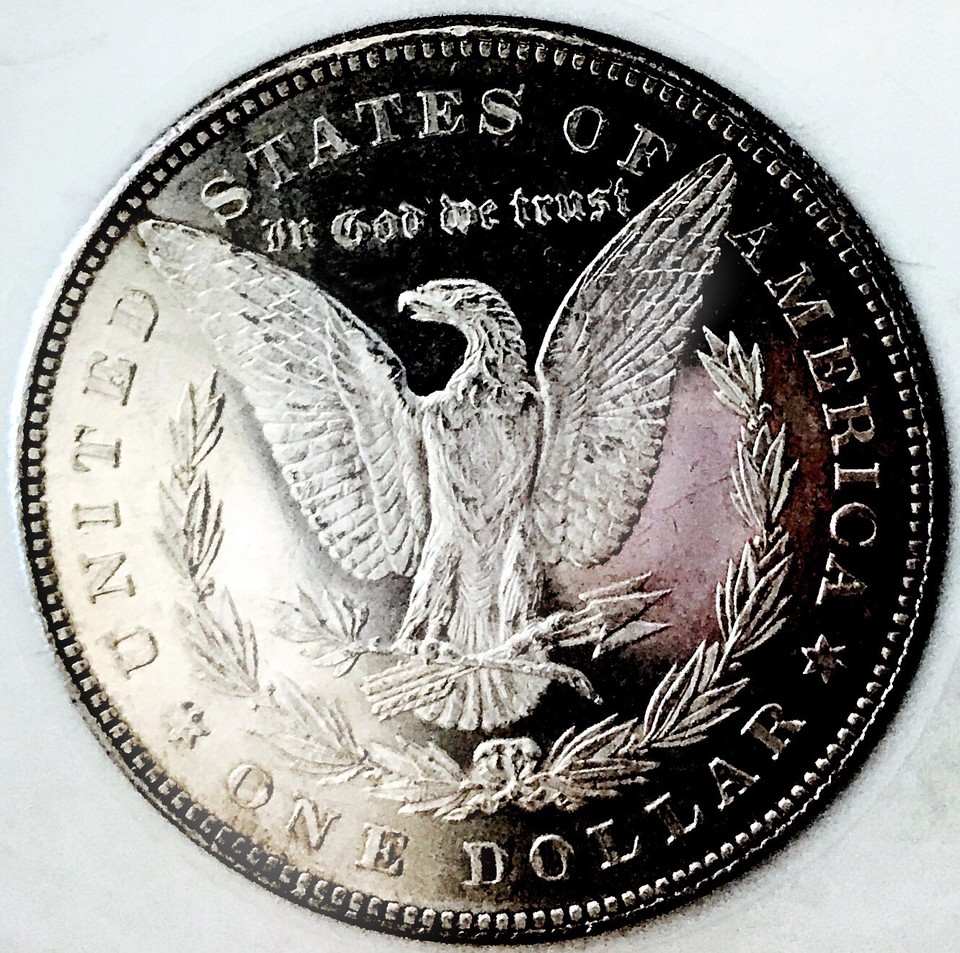 1878 REV OF 78 MORGAN DOLLAR! ULTRA CAMEO DMPL! 30+INCH BLK MIRRORS ...