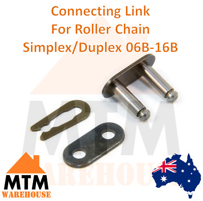 Connecting Link Con Clip Single/Duplex Roller Chain 06B 08B 10B 12B 16B ...
