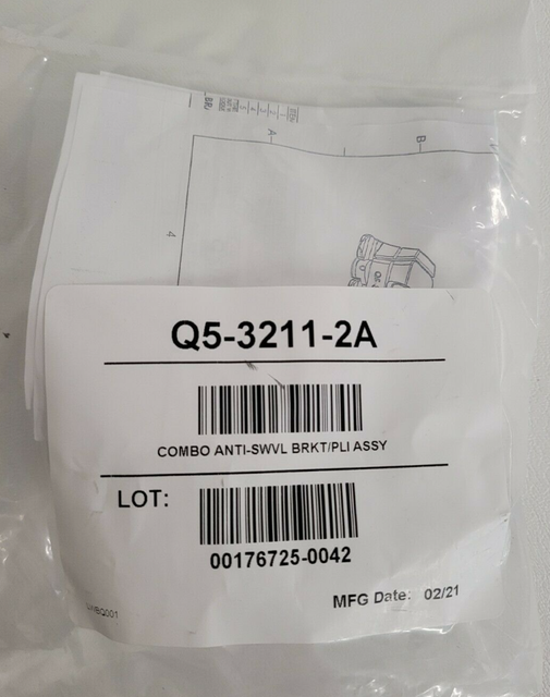 Q'STRAINT Q5-3211-2A Anti Swivel Bracket PLI Assembly L-Track ...