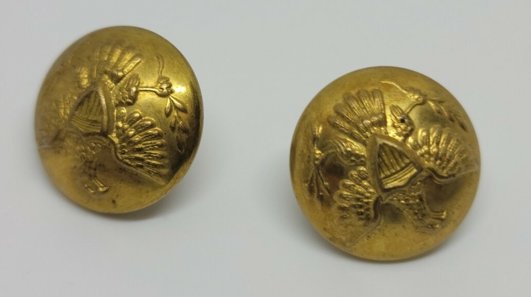 Vintage Lot Of 2 Horstmann Philadelphia Civil War Era Brass Buttons | eBay