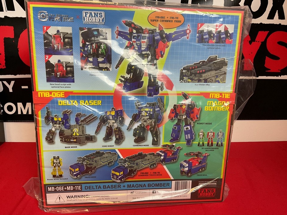 Fans Hobby TFCon 2022 Master Builder MB-06E God Delta Baser & MB-11E ...