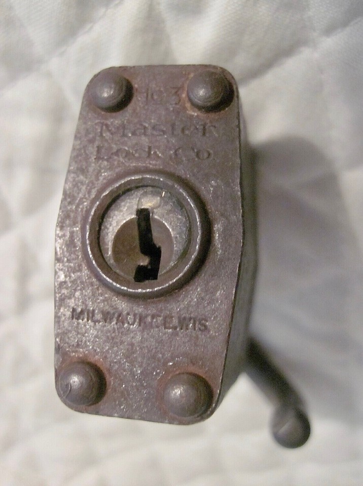 Vintage MASTER Lock with Key - Milwaukee, Wisconsin | eBay