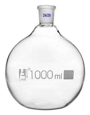 Eisco 1000ml Flat Bottom Boiling Flask with 24/29 Socket, Borosilicate ...