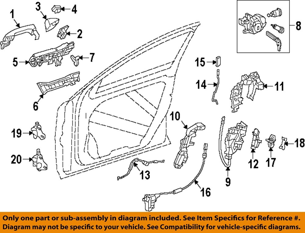 MERCEDES OEM 14-15 S550 Front Door-Lock Actuator Motor 0997200101 | eBay