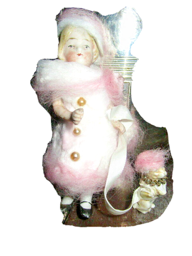 Antique Mignonette bisque doll with dog /spun cotton dress /Germany | eBay