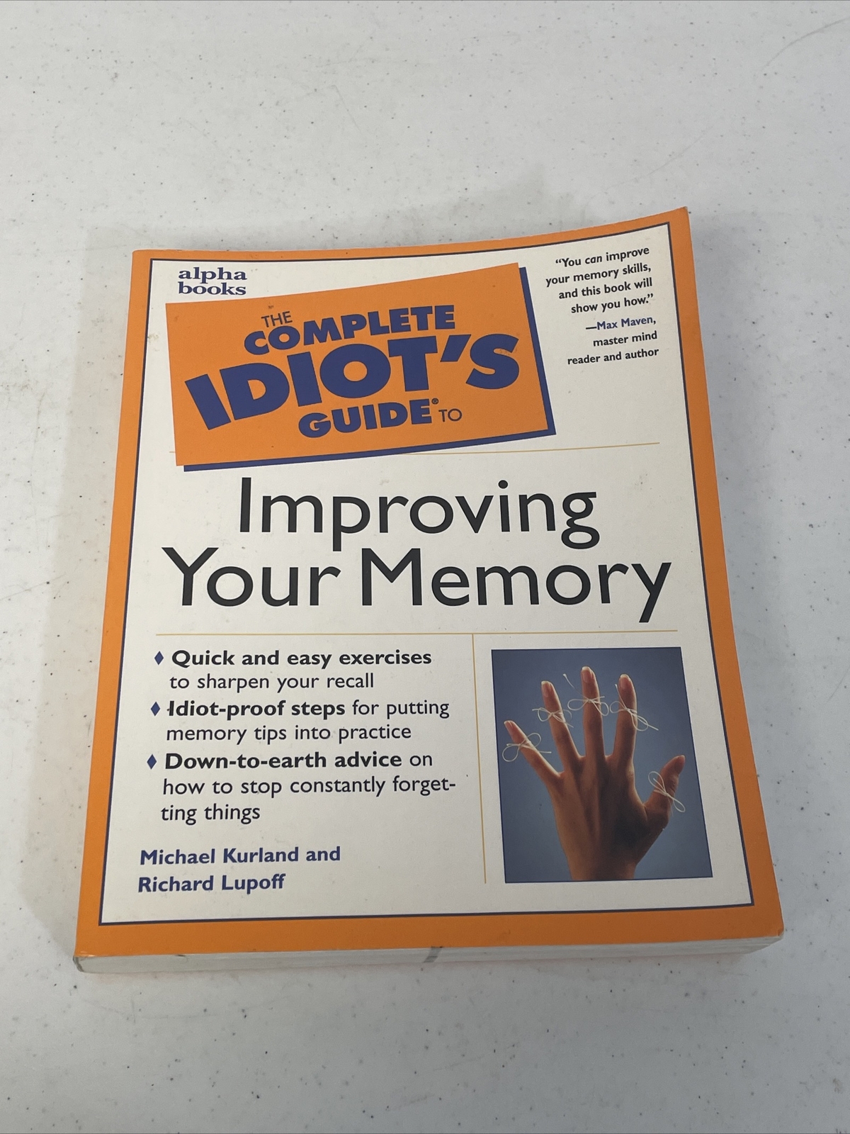 The Complete Idiot's Guide to Improving Your Mem... by Lupoff, Richard ...