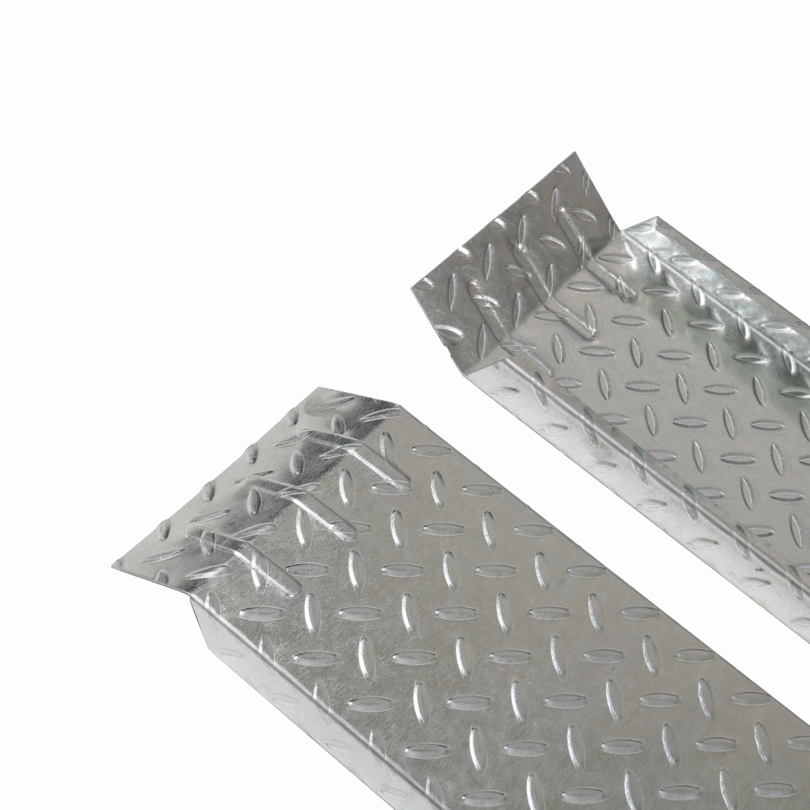 2×Non-Slip Loading Ramps Galvanized Steel HEAVY DUTY For Trailers Vans ...