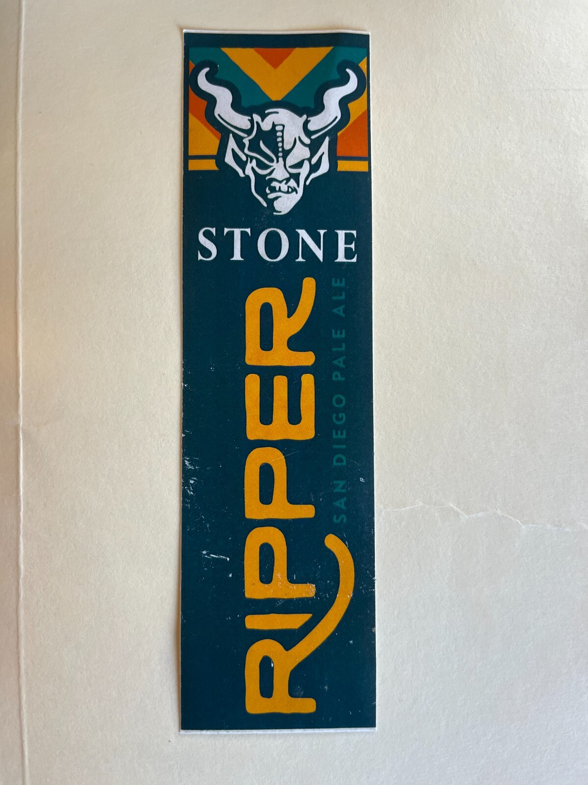 Stone Brewing Ripper Pale Ale Logo tap Sticker - 1.75" x 5.75" | eBay