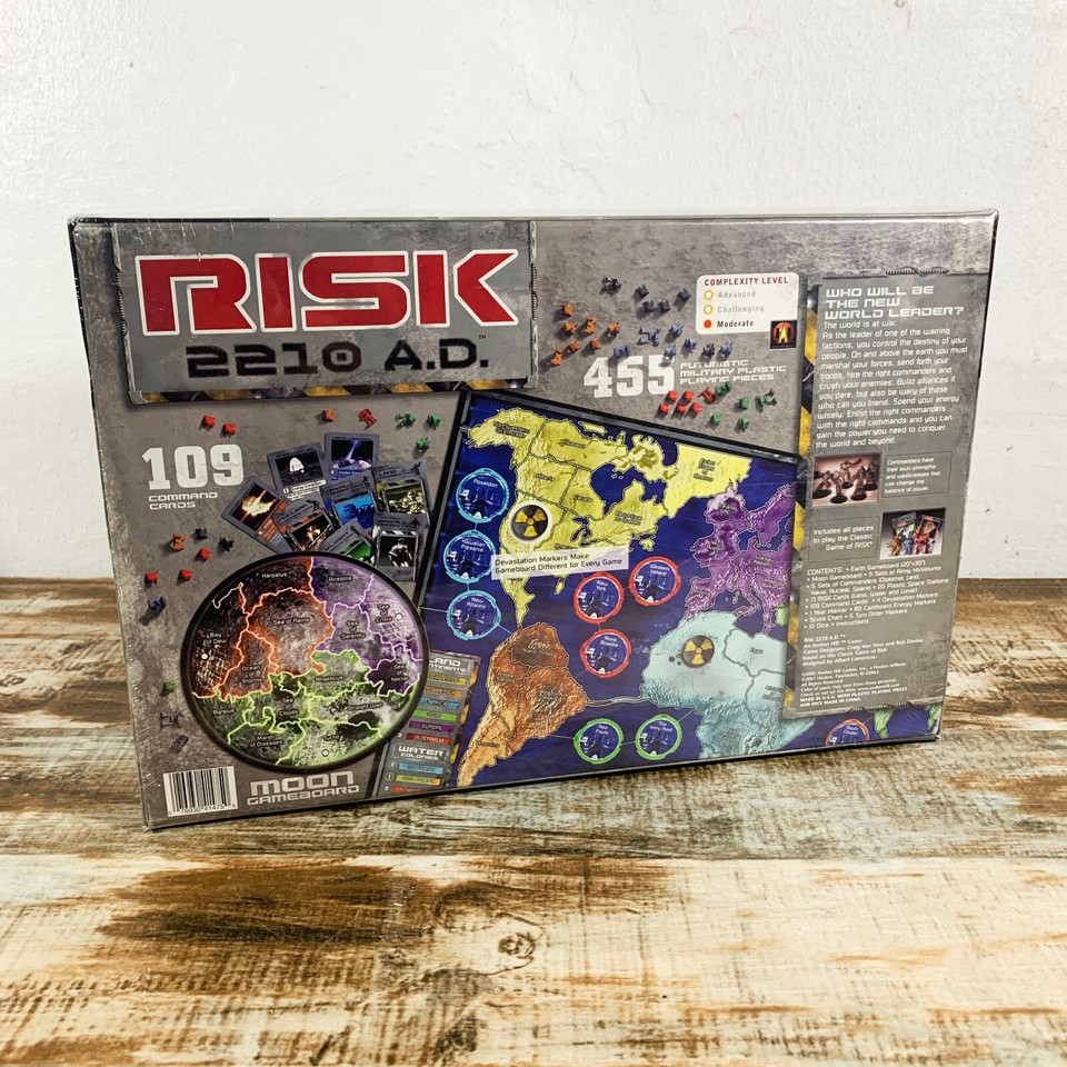 Risk 2210 AD Board Game - 100% Complete - 2001 Avalon Hill Strategy War ...