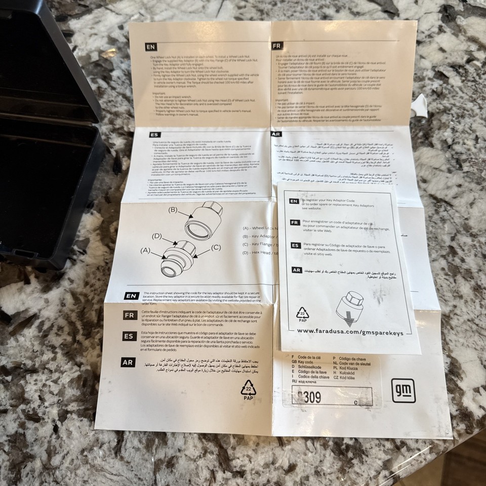 Wheel Lock Set - Genuine GM Part # 85548789 OEM | eBay