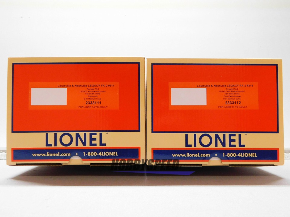 LIONEL LOUISVILLE & NASHVILLE LEGACY FA-2 AA DIESEL ENGINE O GAUGE ...