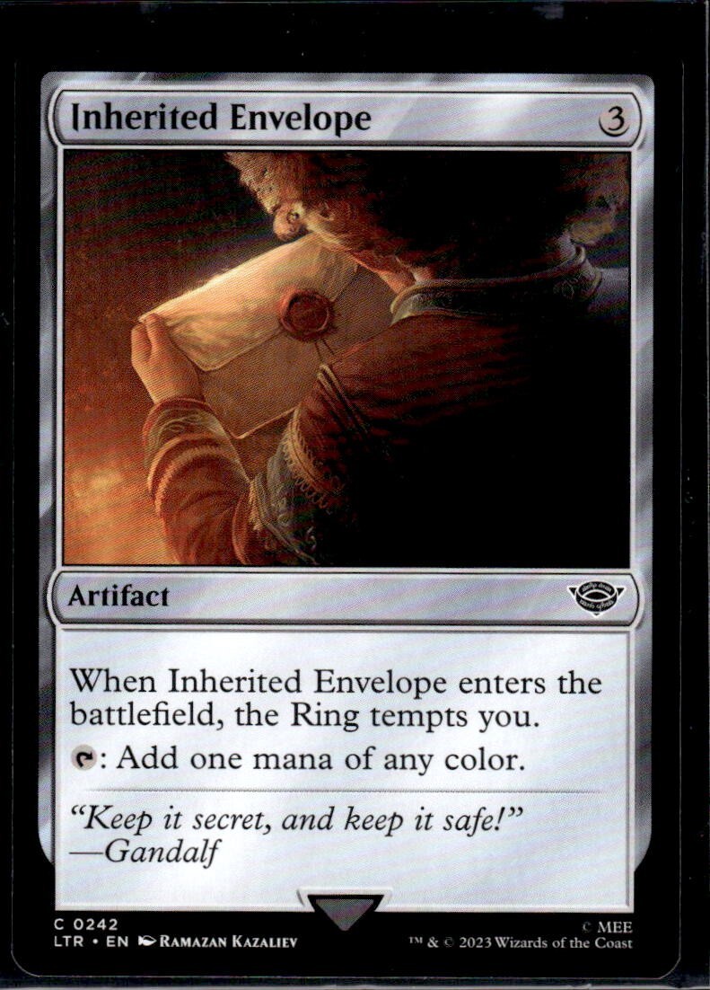 MTG Inherited Envelope Lord of the Rings (LTR) Common Magic Card #0242 Unplayed | eBay