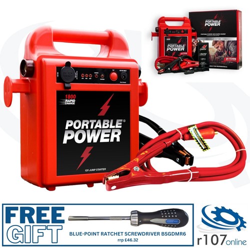 Portable Power 1800RC 12v Jump Starter / Booster Pack (Replaced Snap On ...
