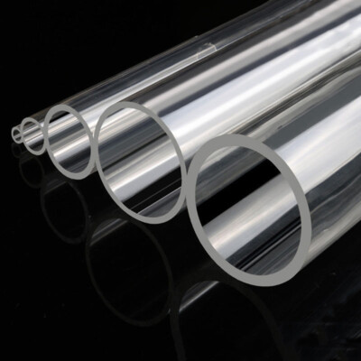 6-45mm Diameter Transparent Clear Acrylic Plastic Tube Pipe 25cm Long ...