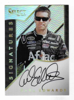 Carl Edwards 2017 PANINI SELECT RACING NASCAR PRIZM AUTOGRAPH CARD S-CE ...