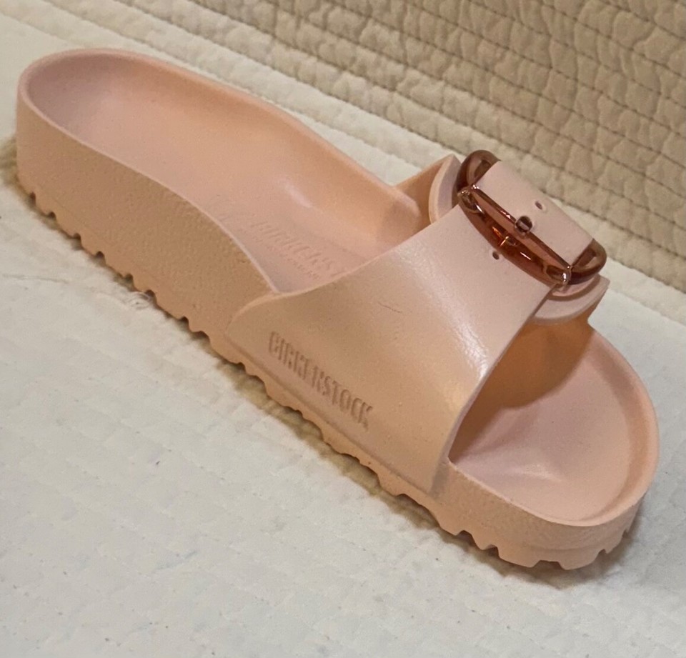 BIRKENSTOCK NIB MADRID BIG BUCKLE EVA WATERPROOF LIGHT ROSE PINK 37 L6 ...