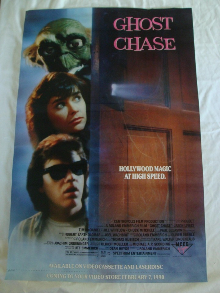 GHOST CHASE movie poster JASON LIVELY JILL WHITLOW original video promo ...