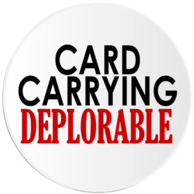 Card Carrying Deplorable - Circle Sticker Decal 3 Inch - Republican | eBay