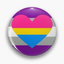 Grey Asexual/Greysexua & Panromantic LGBT Pride Pin Badge Small 32mm/1. ...