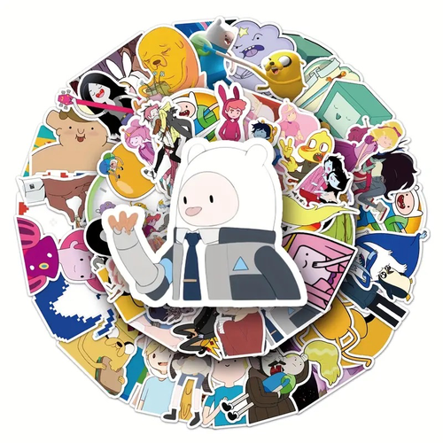 Adventure Time Stickers (25), Fantasy, Finn the human, tv, decal, water ...