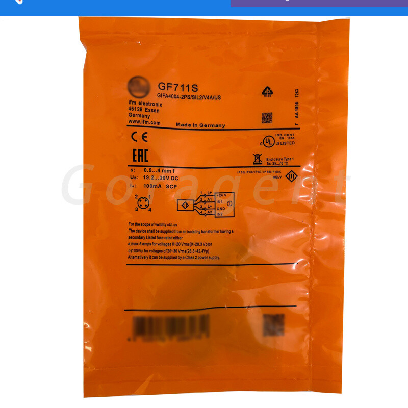 Inductive Proximity Sensor For IFM GF711S 19.2-30VDC 0.5mm-4mm 100mA ...