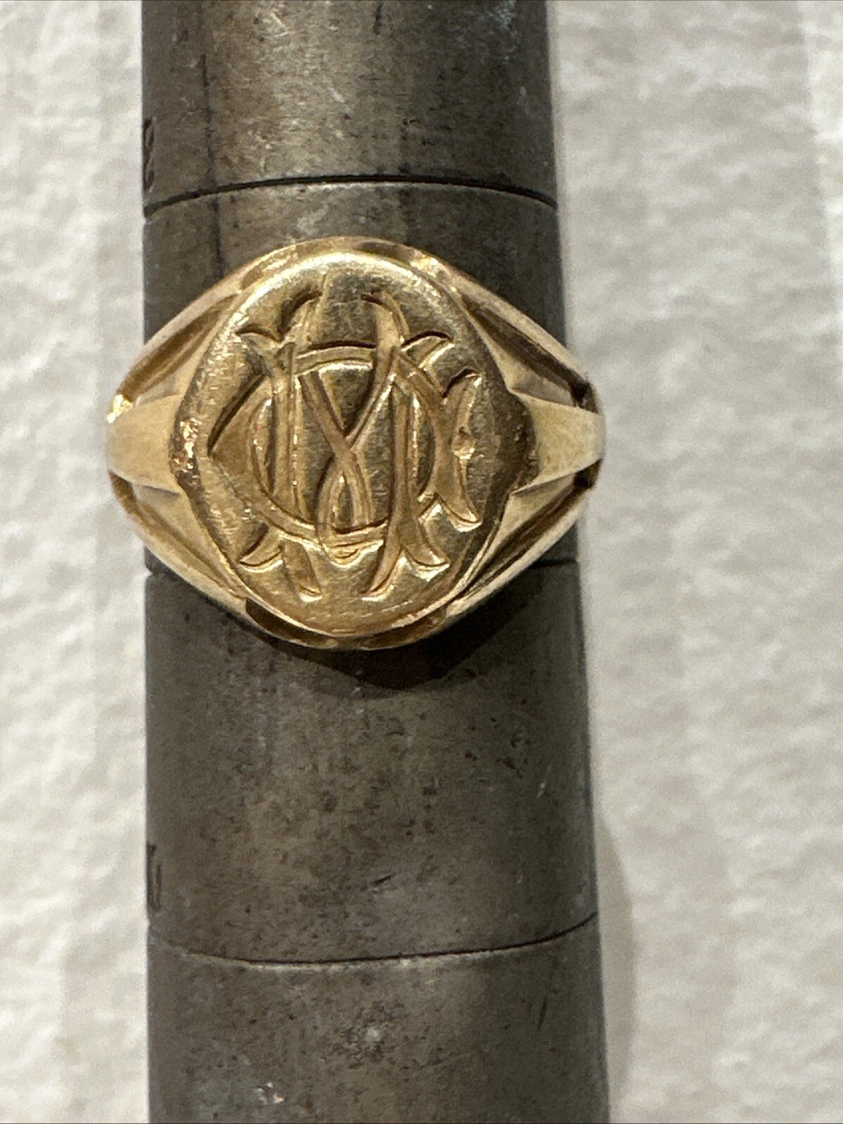 Antique Gold Signet Ring ~ 18K Yellow Gold Hallmarked… - Gem