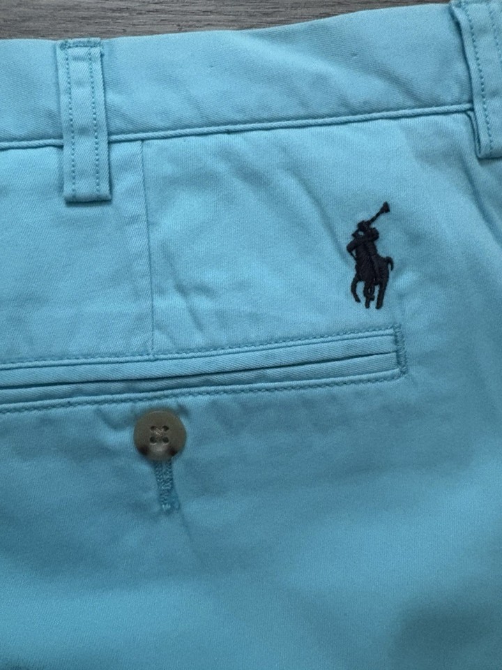 Polo Ralph Lauren Men's Sky Blue Cotton Chino Shorts - Waist 36 Inch ...